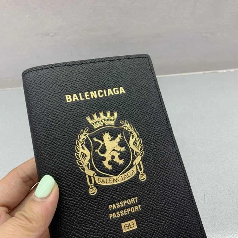 1:1 copy Balenciaga Paris Street-Style Leather Passport Holder