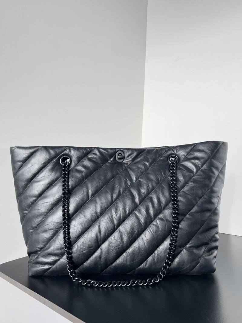 Legit Balenciaga Parisian Chic All-Black Large Tote Bag for Every Occasion