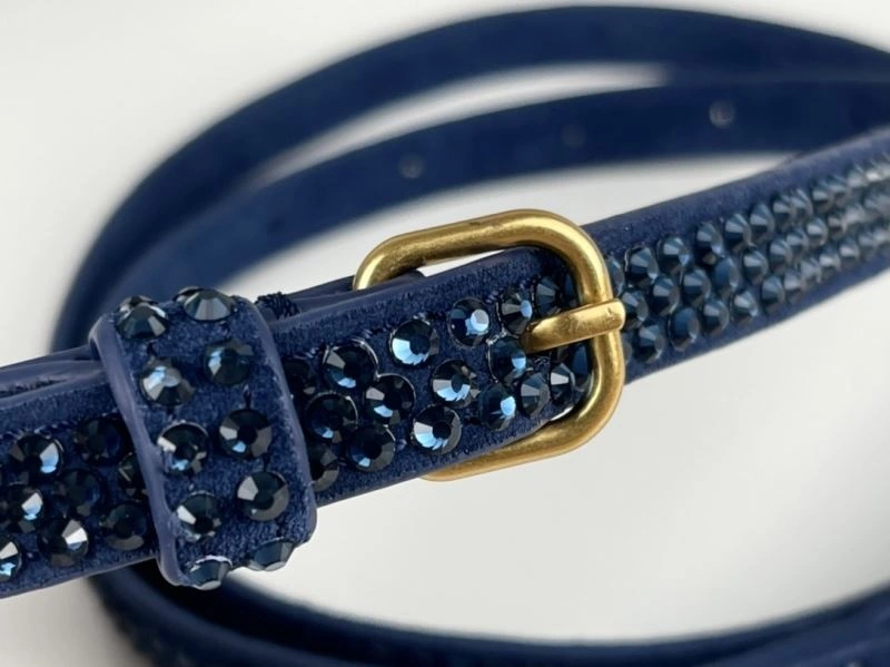 Budget-friendly Balenciaga Radiant Hourglass Bag with Blue Rhinestones