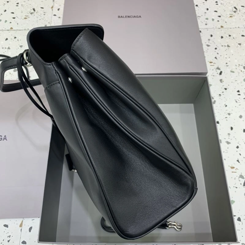 Low-cost Balenciaga Rebel Chic Black Handbag with Silver Buckle - Three Sizes