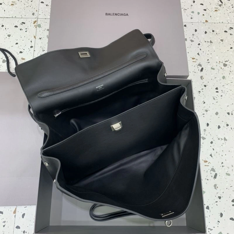 Low-cost Balenciaga Rebel Chic Black Handbag with Silver Buckle - Three Sizes