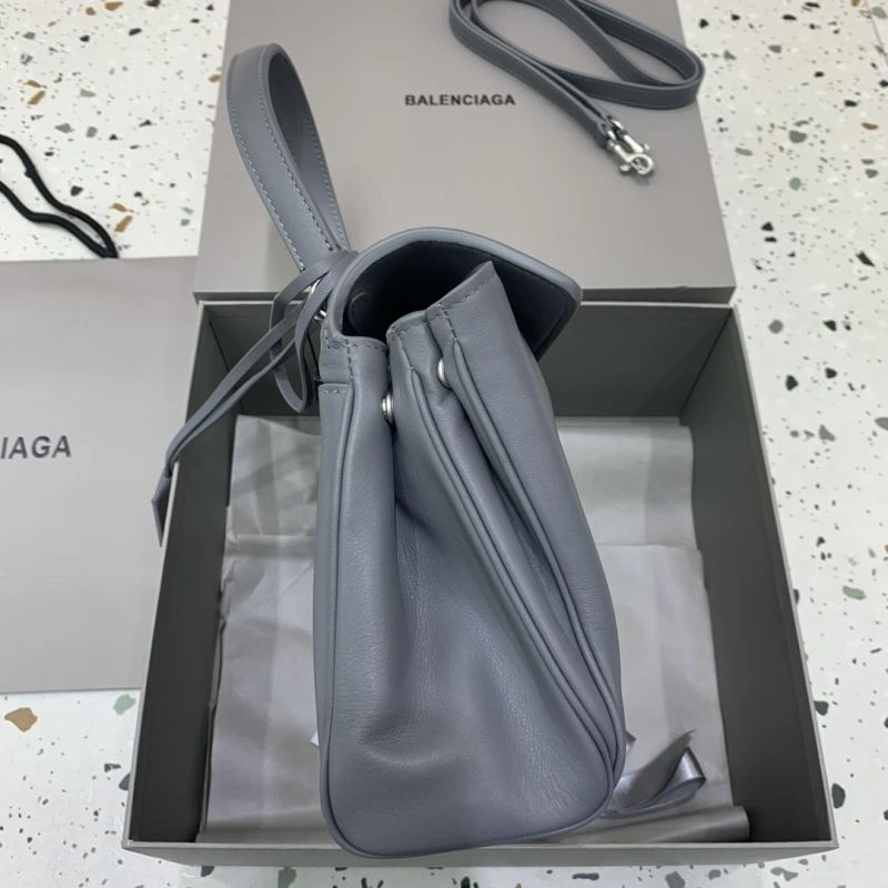 Low-cost Balenciaga Rebel Chic Gray Bag with Silver Buckle