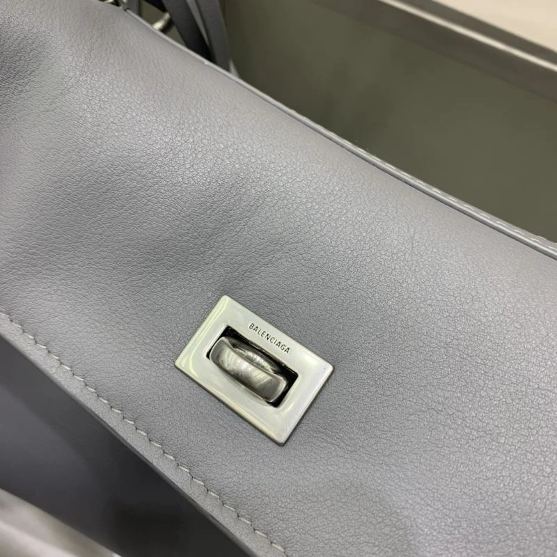 Low-cost Balenciaga Rebel Chic Gray Bag with Silver Buckle