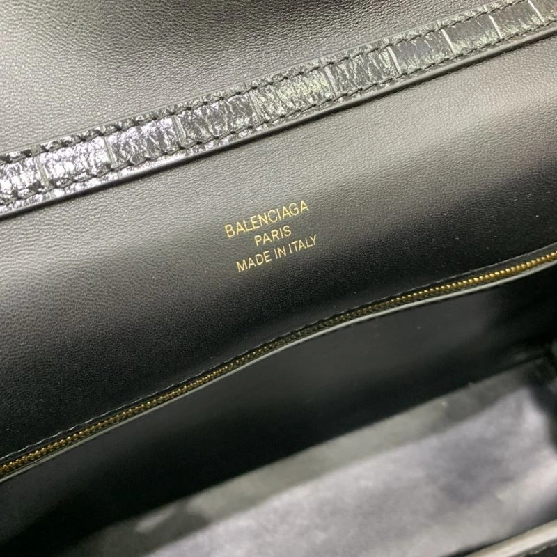 Value-priced Balenciaga Rebel Luxe Crocodile Black Handbag - Style Meets Function