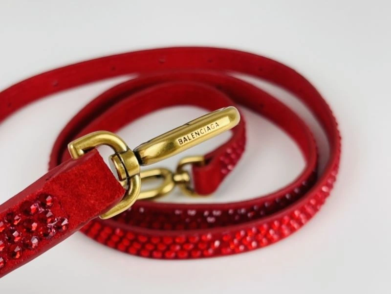 Perfect replica Balenciaga Red Rhinestone Hourglass Bag with B-Clasp