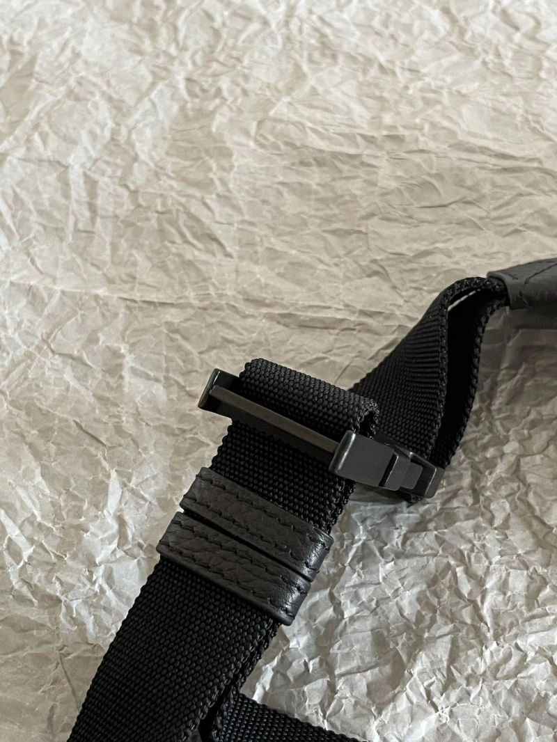 Official Balenciaga Retro Black Calfskin Waist Bag - Stylish Convenience