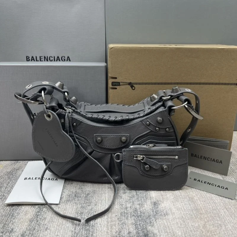 Balenciaga Retro Chic  Le Cagole Half-Moon Dumpling Bag