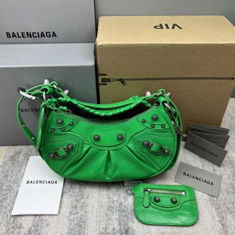 Balenciaga Retro Chic  Le Cagole Half-Moon Dumpling Bag