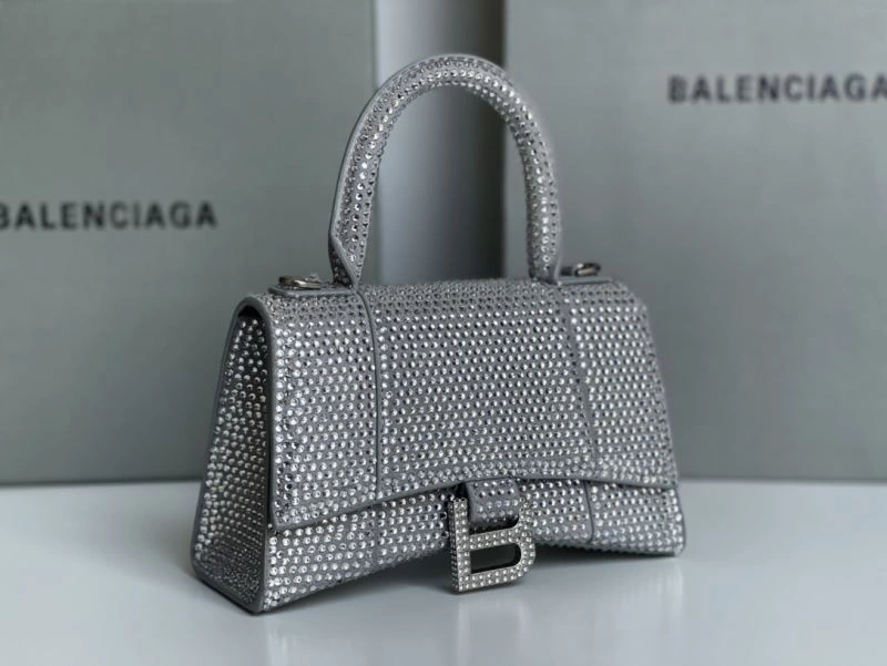 OEM Balenciaga Rhinestone Hourglass Moon Bag - XS Elegance