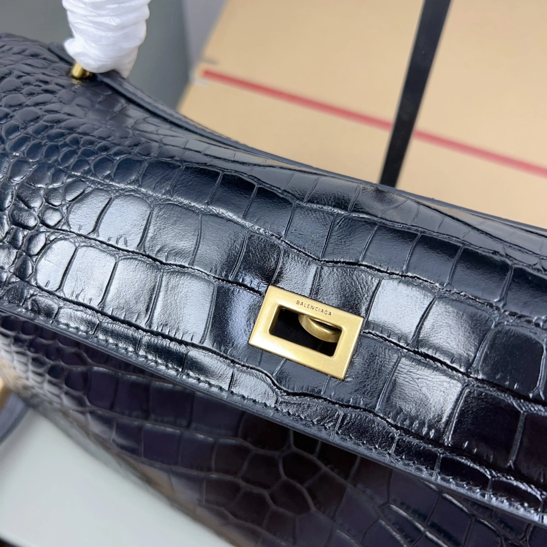 Brand-authenticated Balenciaga Rodeo Luxe Leather Tote - Sophisticated Style