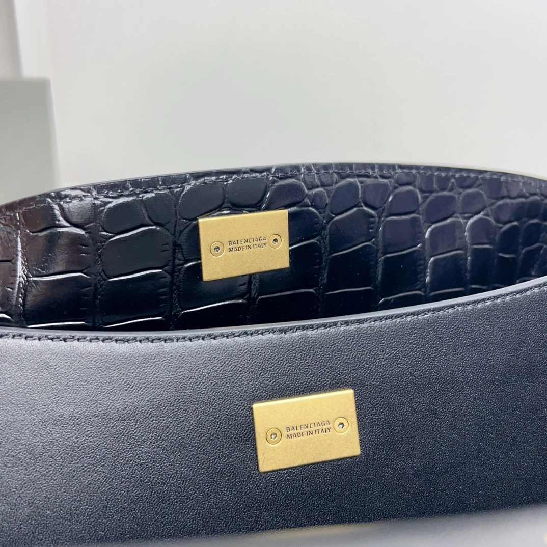 Brand-authenticated Balenciaga Rodeo Luxe Leather Tote - Sophisticated Style