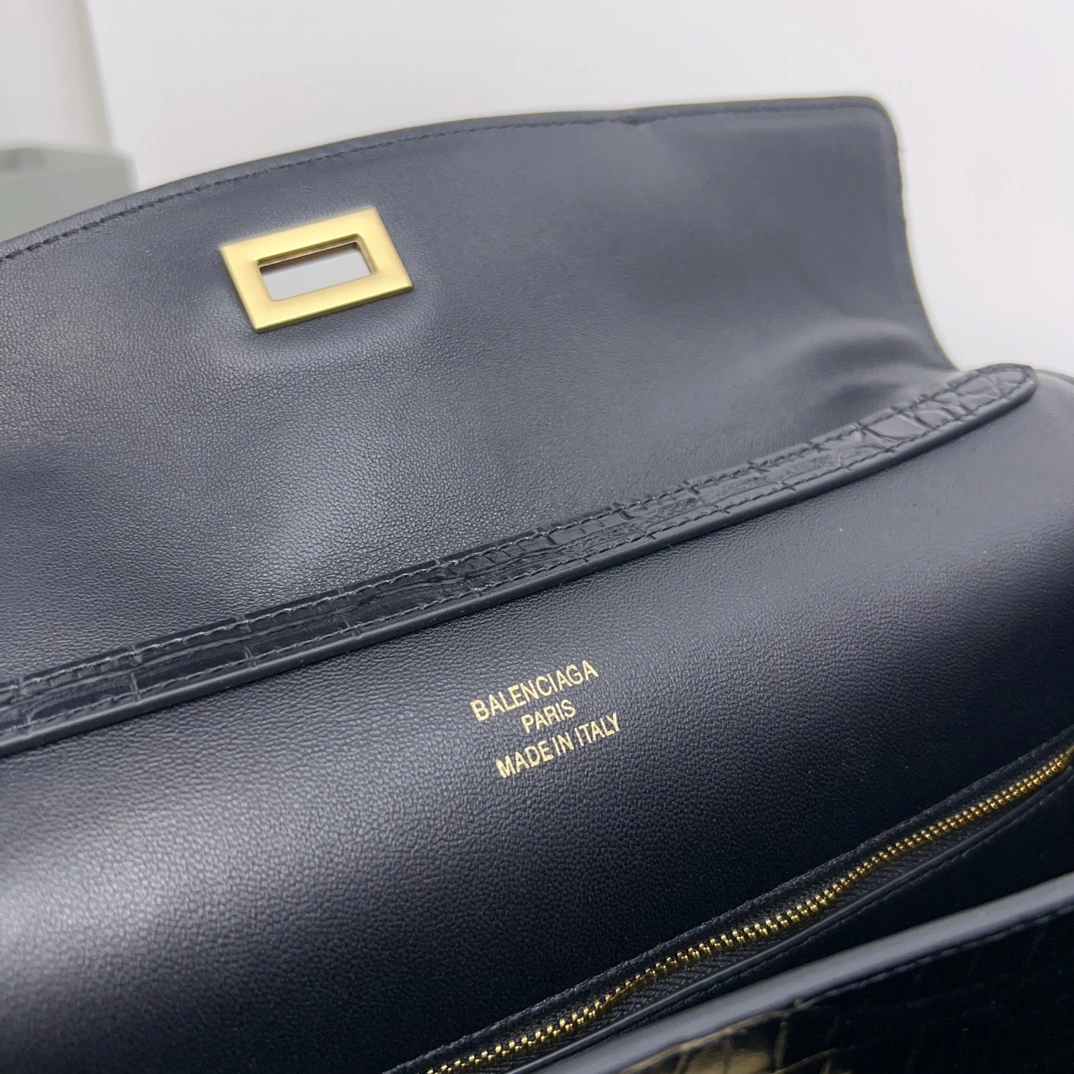 Brand-authenticated Balenciaga Rodeo Luxe Leather Tote - Sophisticated Style