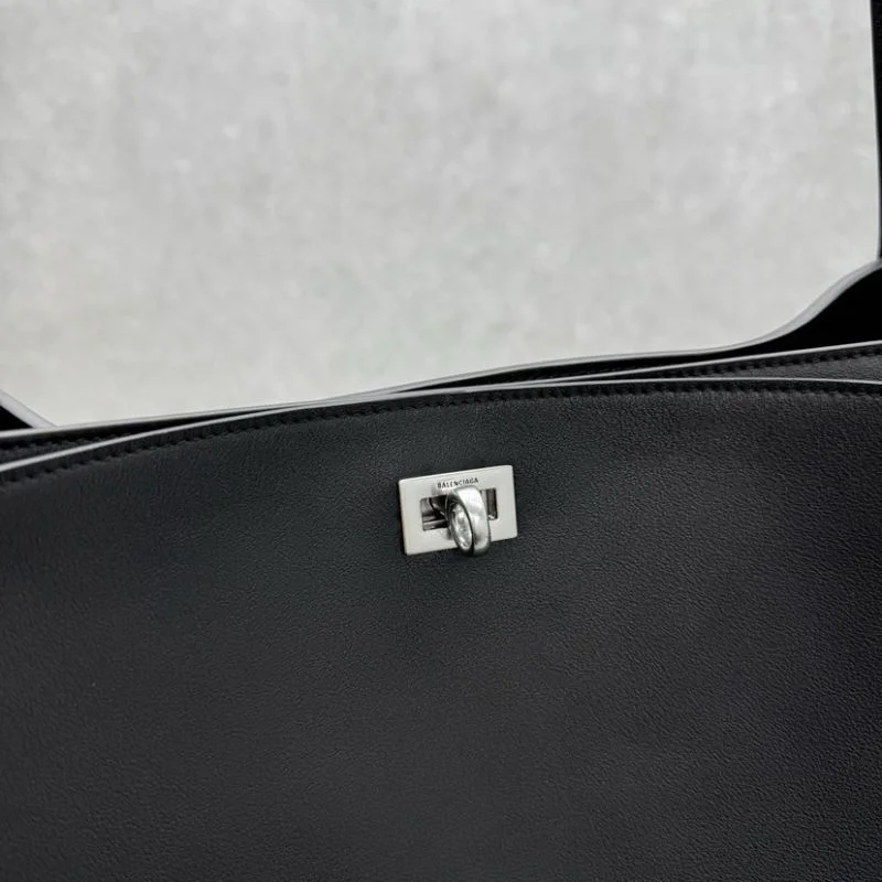 Indistinguishable Balenciaga Rodeo Luxe Open-Top Tote with Metal Turn-Lock