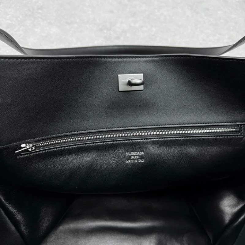 Indistinguishable Balenciaga Rodeo Luxe Open-Top Tote with Metal Turn-Lock
