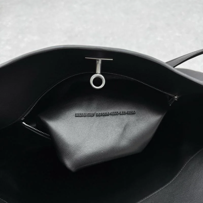 Indistinguishable Balenciaga Rodeo Luxe Open-Top Tote with Metal Turn-Lock