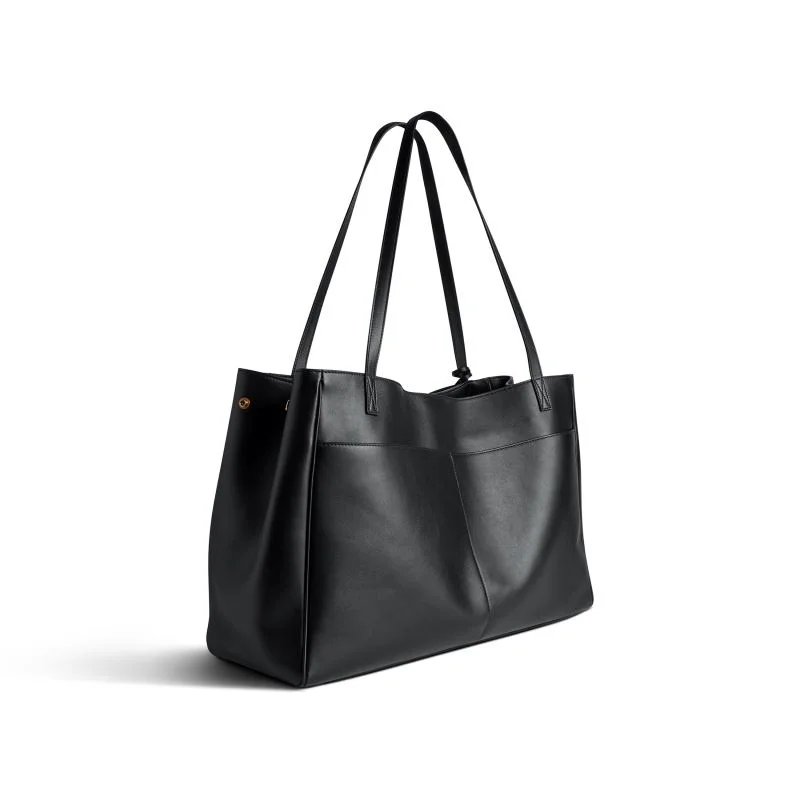 Indistinguishable Balenciaga Rodeo Luxe Open-Top Tote with Metal Turn-Lock