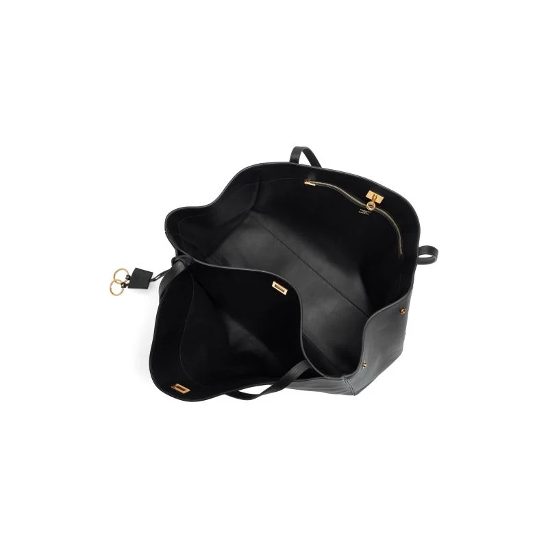 Indistinguishable Balenciaga Rodeo Luxe Open-Top Tote with Metal Turn-Lock