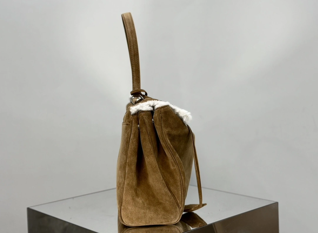 Mirror quality Balenciaga Rodeo Suede Handbag - Autumn Winter Chic 2024