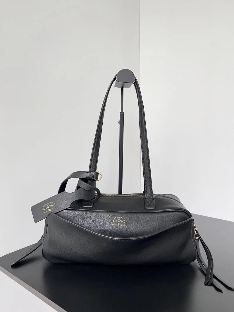 Balenciaga Shark-Tastic Curved Bowling Bag with Double Handle Design