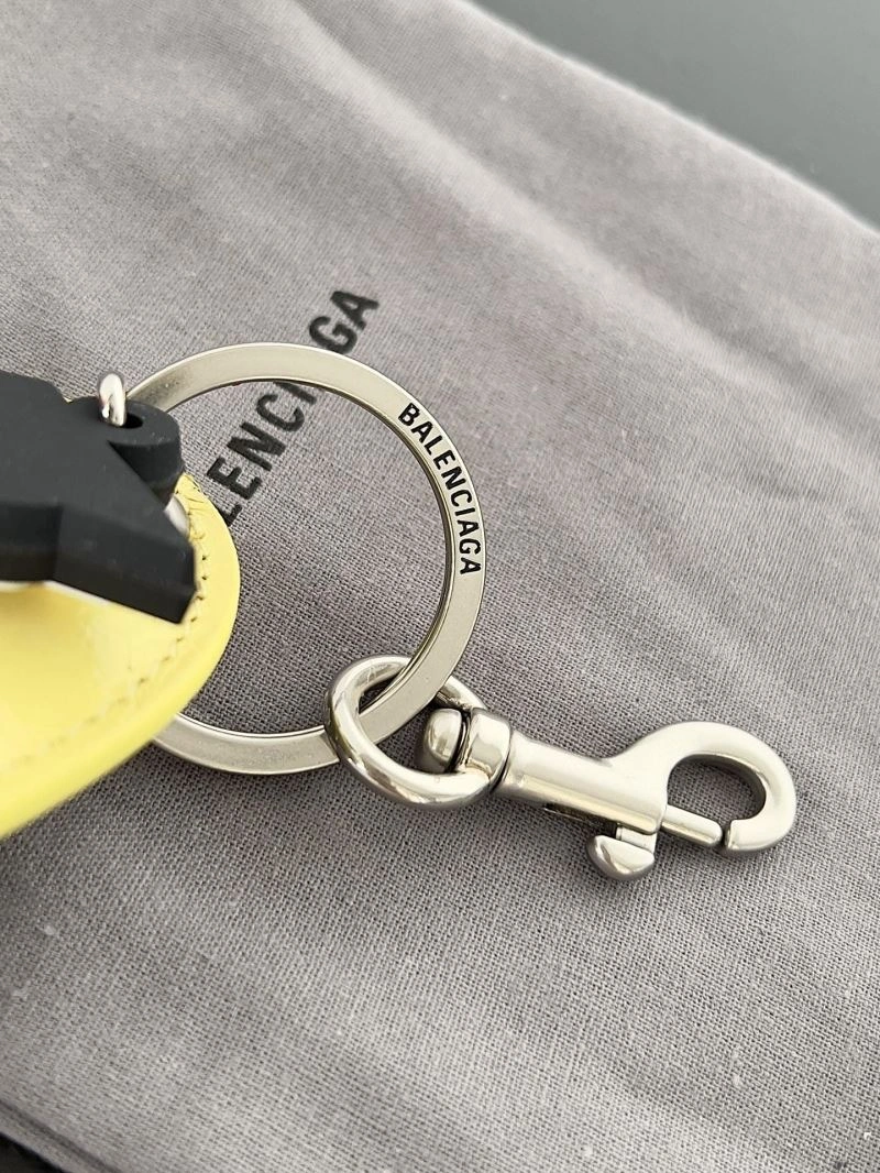 Precise copy Balenciaga Sheepskin Heart Mirror Keychain Pendant