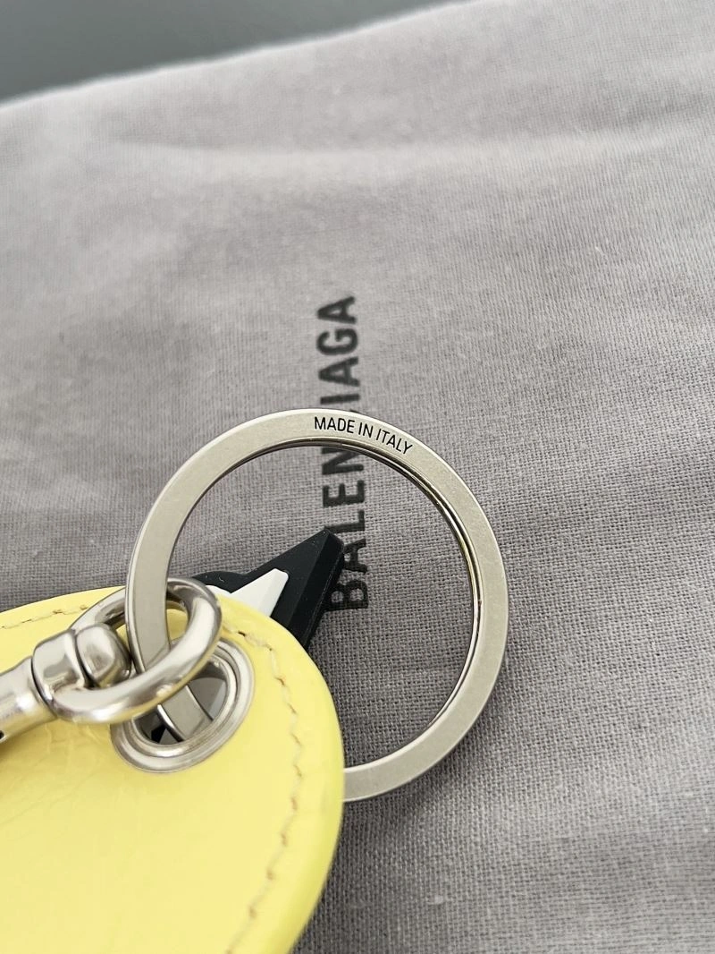 Precise copy Balenciaga Sheepskin Heart Mirror Keychain Pendant