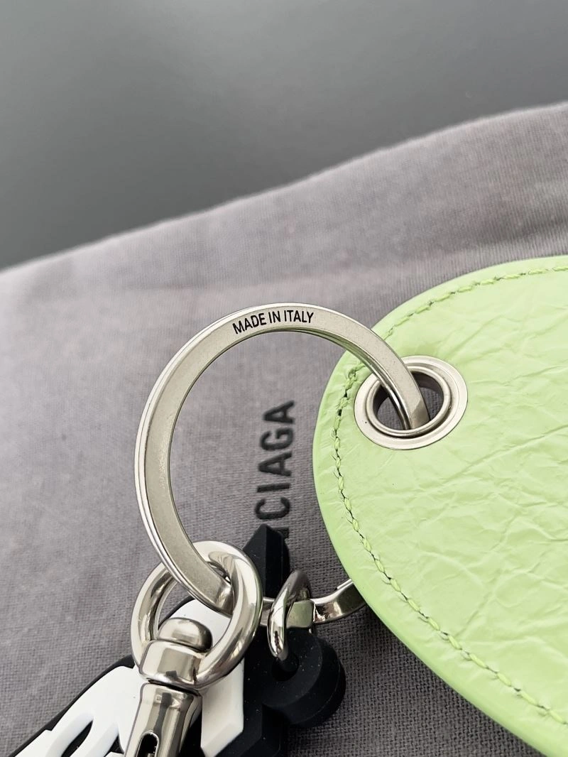 Economical Balenciaga Sheepskin Heart Mirror Pendant Keychain