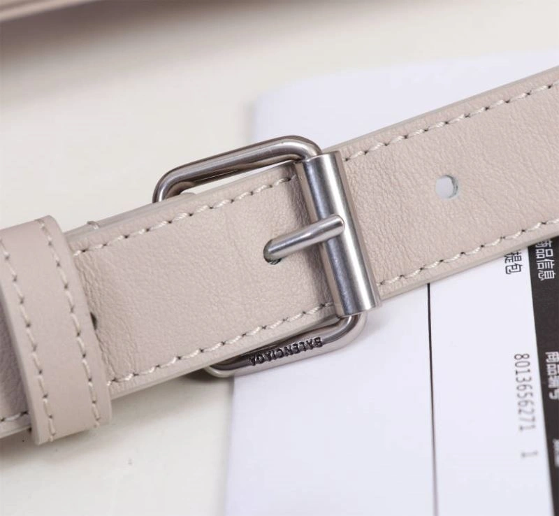 Official Balenciaga Signature Hourglass Mini Bag - Smooth Gray Cowhide