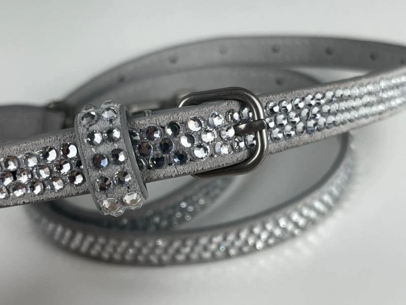 Top match Balenciaga Silver Rhinestone Hourglass Bag with Lambskin Interior