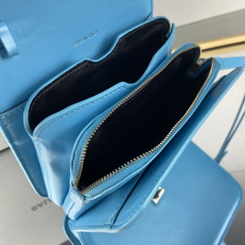 High fidelity Balenciaga Sky Blue Tofu Bag with Big B Hardware