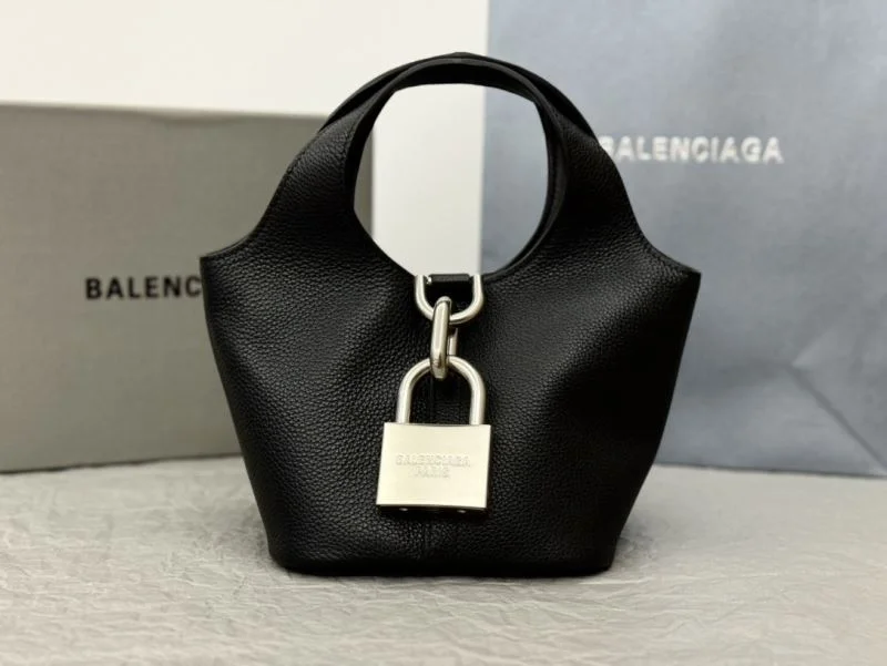 Balenciaga Small Hobo Lock Bag - Minimalist Chic Tote