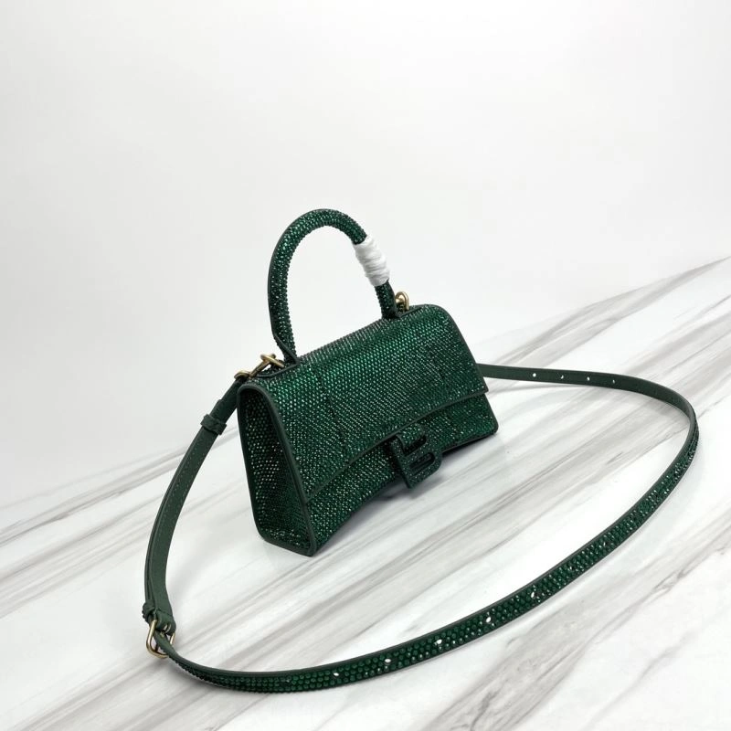 Precise copy Balenciaga Small Hourglass Bag - Iconic Curved Design in Cowhide