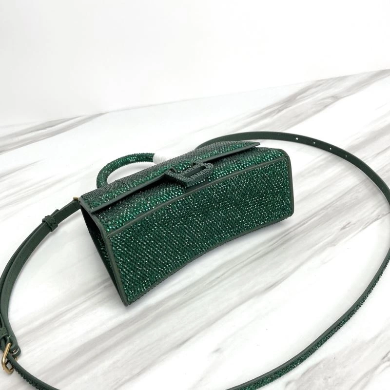 Precise copy Balenciaga Small Hourglass Bag - Iconic Curved Design in Cowhide