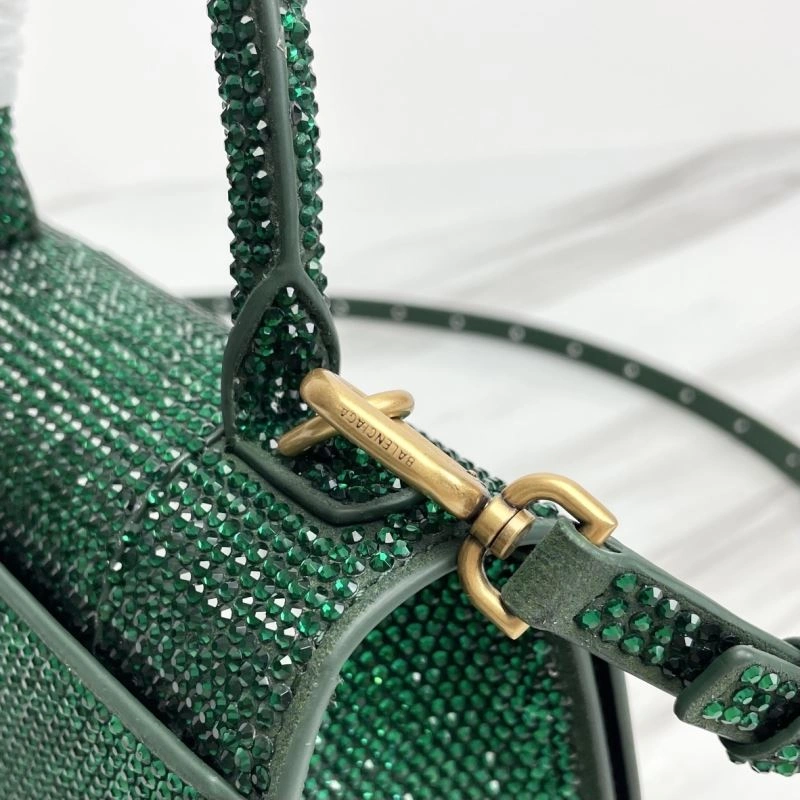 Precise copy Balenciaga Small Hourglass Bag - Iconic Curved Design in Cowhide