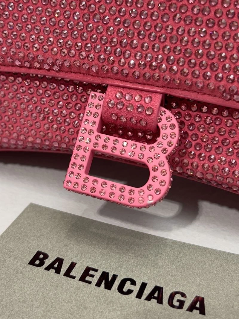 High fidelity Balenciaga Sparkling Diamond Hourglass Handbag - Ultimate Elegance