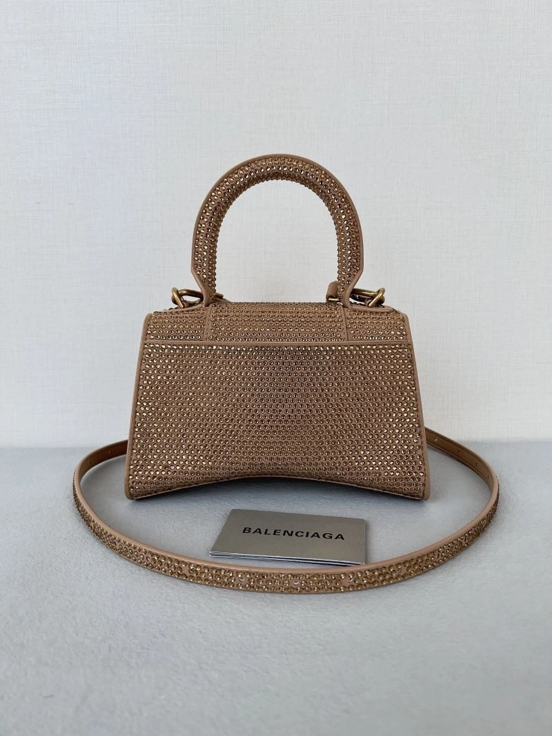 Bargain Balenciaga Sparkling Hourglass Diamond Clutch - Dazzling Elegance