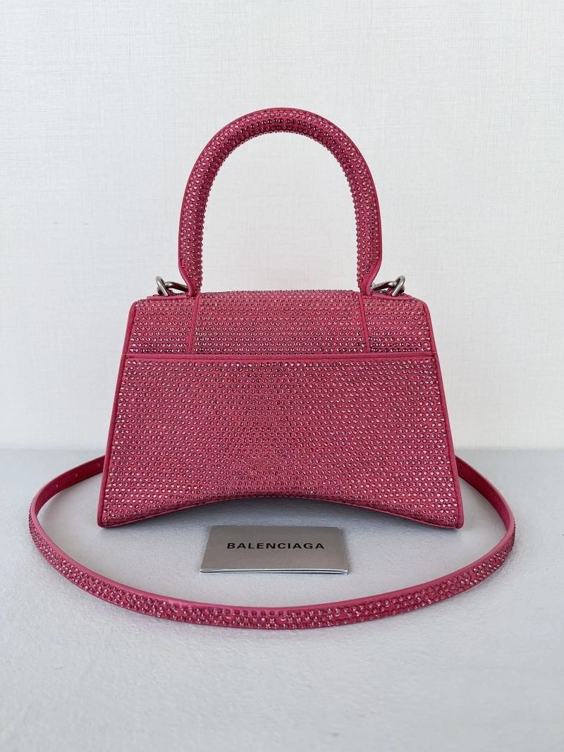 High fidelity Balenciaga Sparkling Hourglass Diamond-Studded Handbag