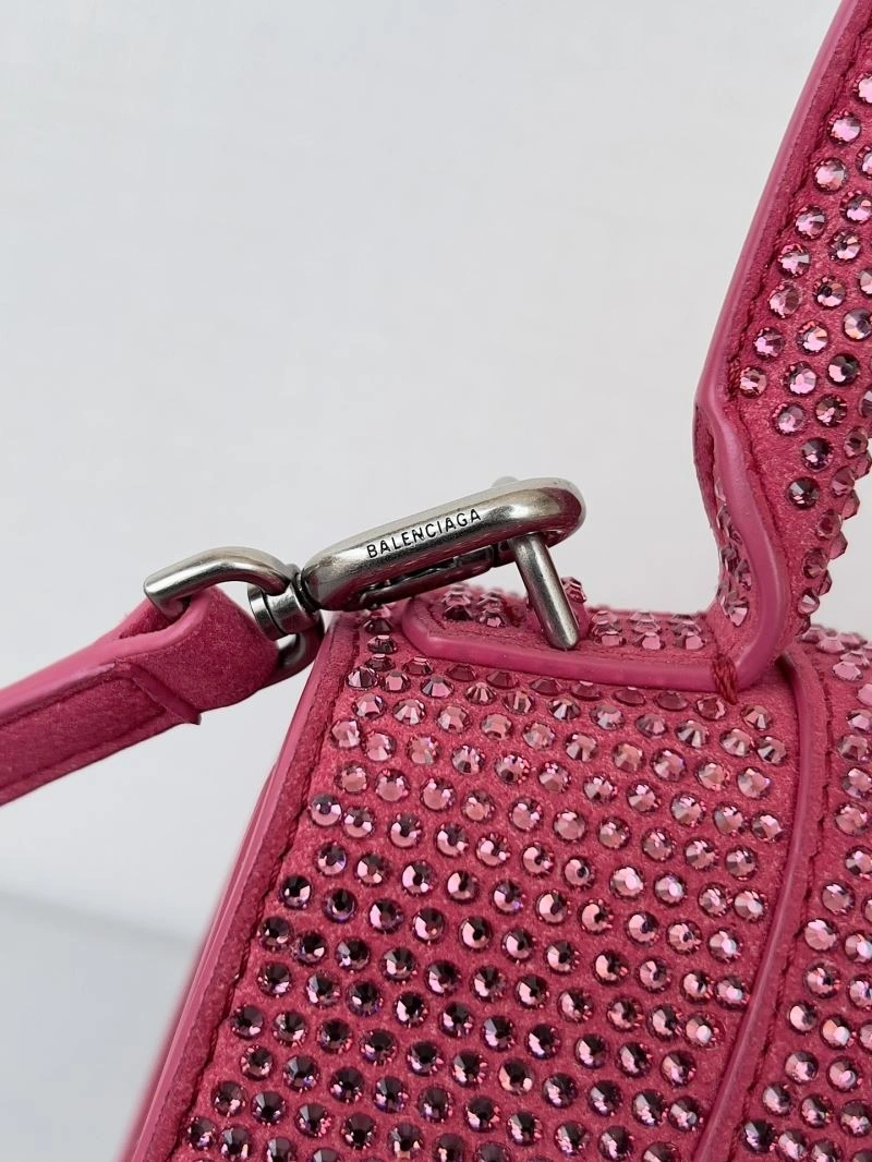 High fidelity Balenciaga Sparkling Hourglass Diamond-Studded Handbag