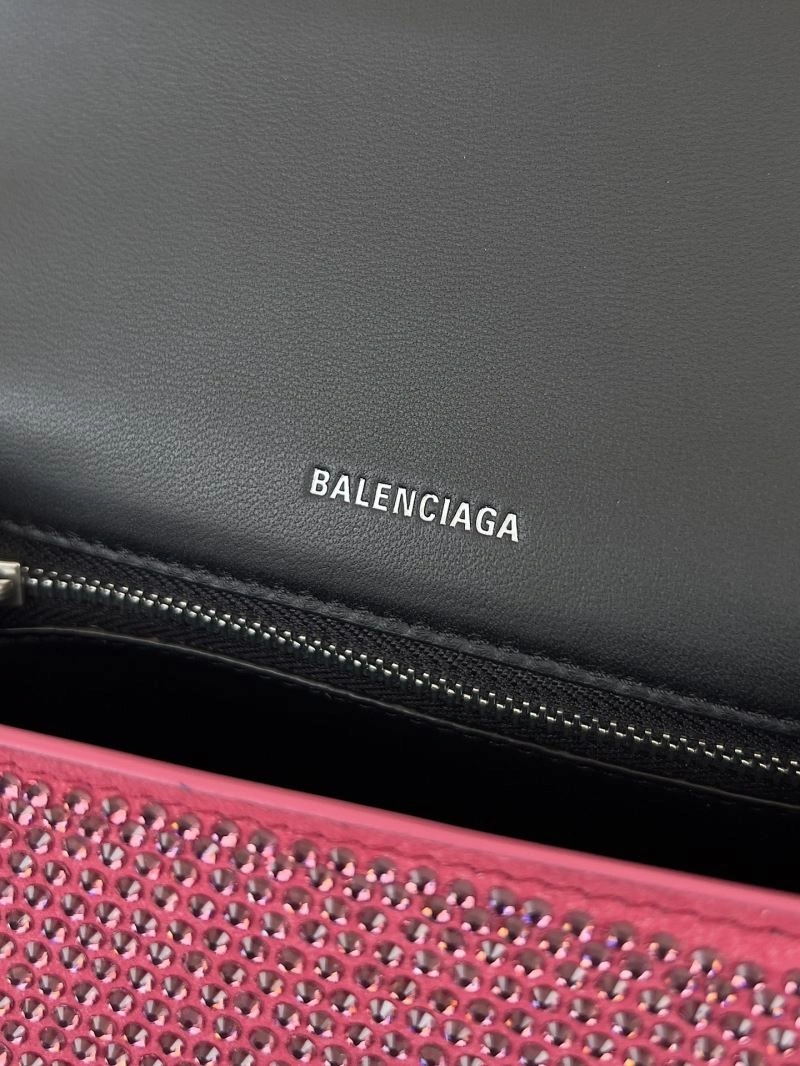 High fidelity Balenciaga Sparkling Hourglass Diamond-Studded Handbag