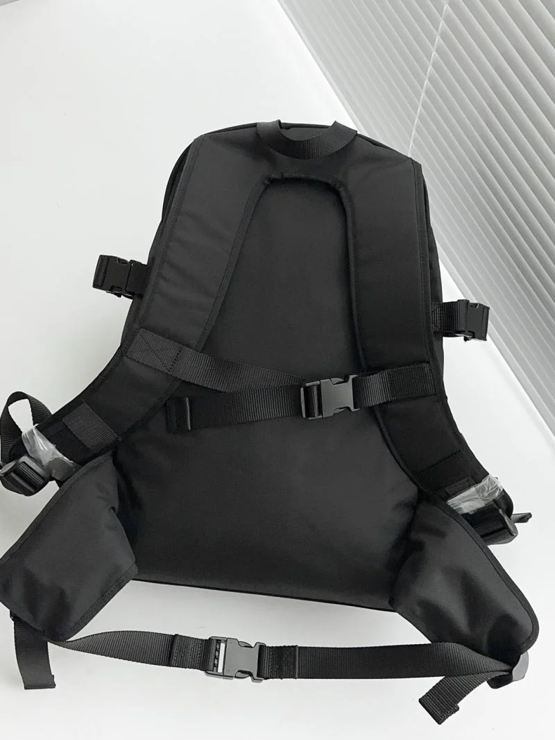 Official Balenciaga Sponsor Black Nylon Art Print Backpack