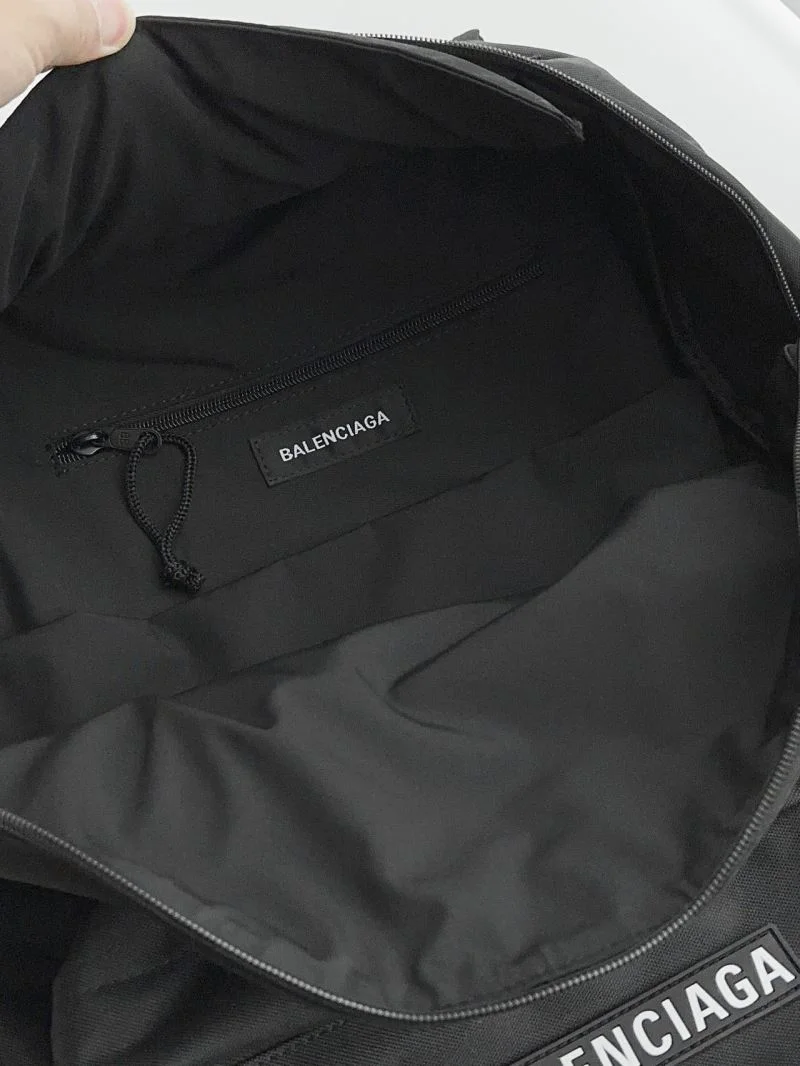 Official Balenciaga Sponsor Black Nylon Art Print Backpack