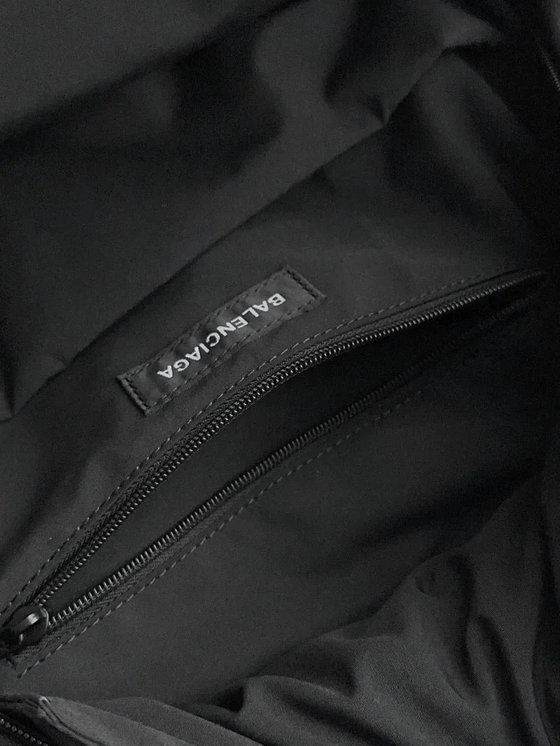 Official Balenciaga Sponsor Black Nylon Art Print Backpack