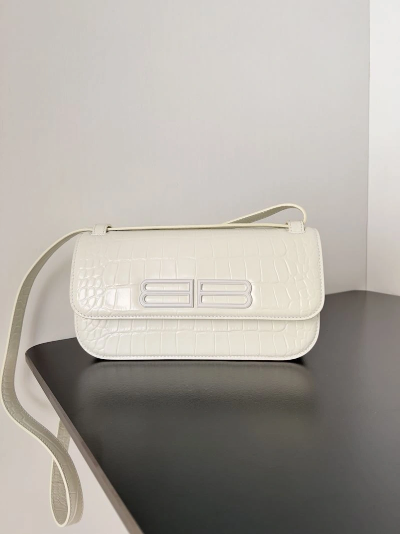 Balenciaga Spring 2022 Gossip Crossbody Bag in Embossed Leather