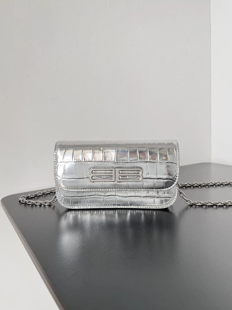 Balenciaga Spring 2022 Gossip Crossbody Bag with Double B Logo