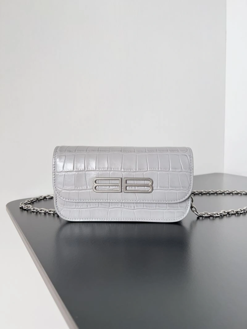 Balenciaga Spring 2022 Gossip Crossbody Bag with Double B Logo