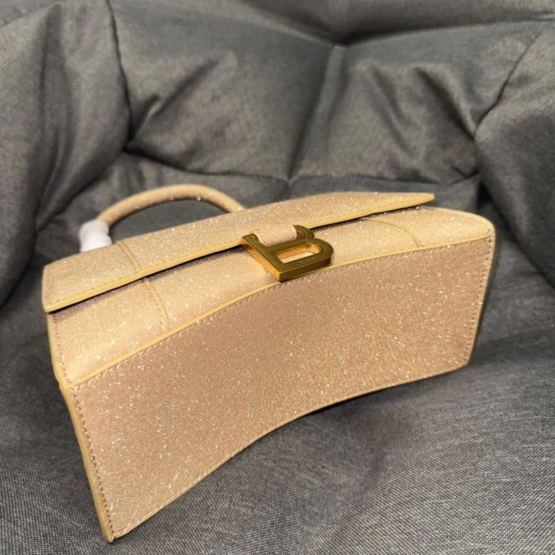 Top mirror Balenciaga Starry Gold Hourglass Bag - Chic Semi-Moon Design