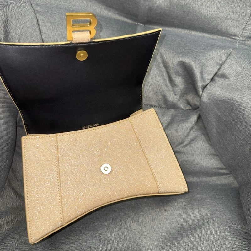 Top mirror Balenciaga Starry Gold Hourglass Bag - Chic Semi-Moon Design