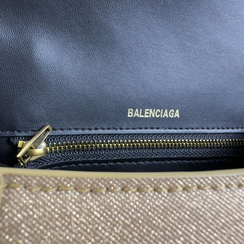 Top mirror Balenciaga Starry Gold Hourglass Bag - Chic Semi-Moon Design