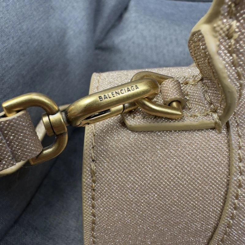 Top mirror Balenciaga Starry Gold Hourglass Bag - Chic Semi-Moon Design