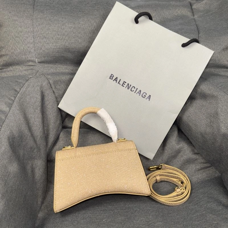 Authentic Balenciaga Starry Gold XS Shiny Hourglass Bag - Trendy Chic