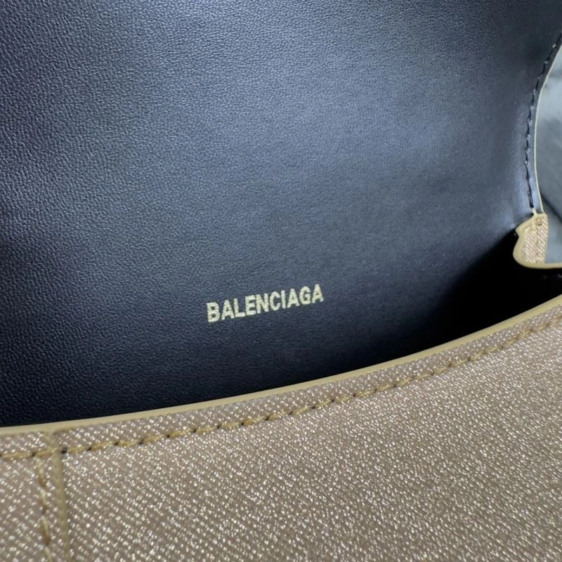 Authentic Balenciaga Starry Gold XS Shiny Hourglass Bag - Trendy Chic